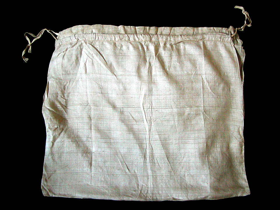 c1920 Silk Pongee Laundry Bag w Double Sided Embroidery – Gypsy Rosalie ...