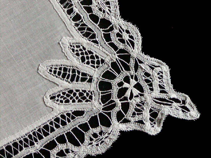 Handmade Battenberg Lace Antique Wedding Handkerchief – Gypsy Rosalie's ...