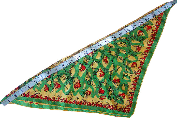 c1950 Vintage Vera Neumann Wingtip Silk Scarf Red Fruit Tree – Gypsy ...
