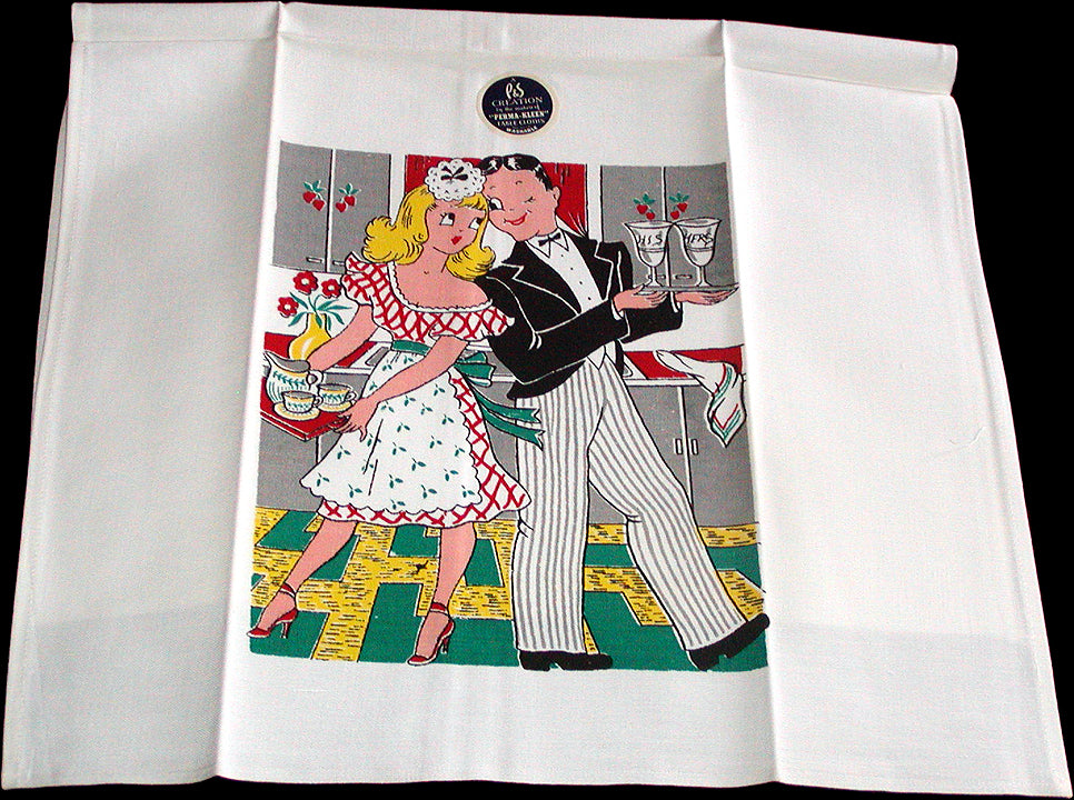 Couple in Love Vintage Tea Towel, Unused – Gypsy Rosalie's Trousseau